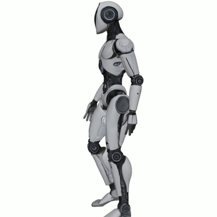 3D Printable Advanced Humanoid Robot – Futuristic Android Figure by ...