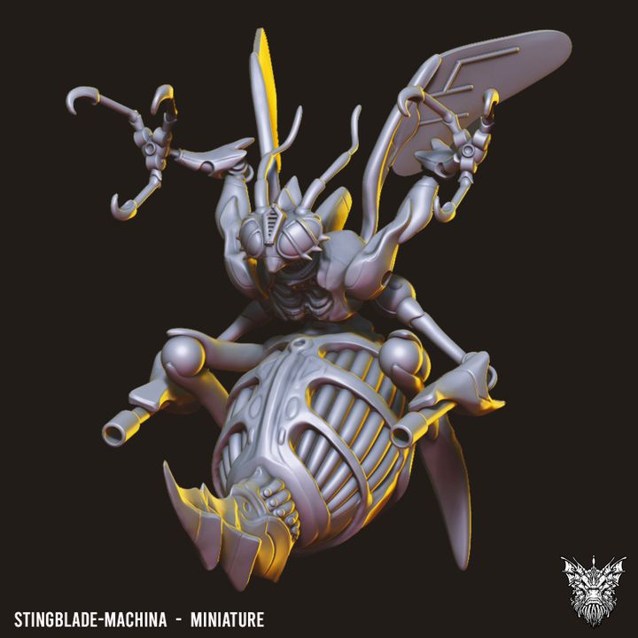 3D Printable Stingblade Machina - Miniature by Maelstrom Makers