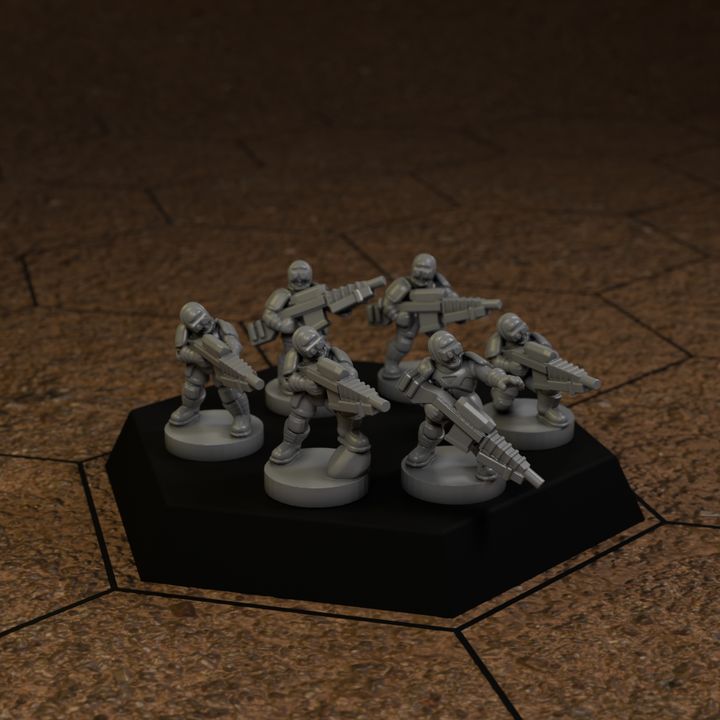 3D Printable Sniper Infantry for American Mecha by Salvage Drop