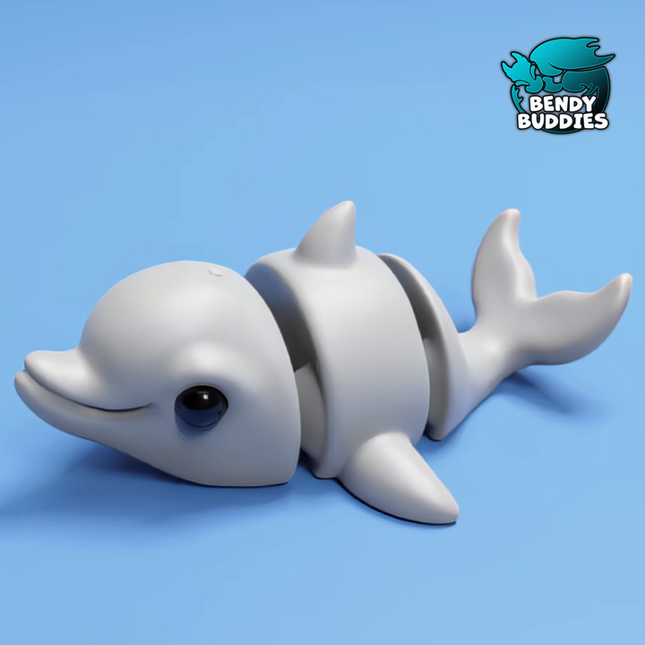 3D Printable Wavy Dolphin / Aquatic Mammal Articulated / Print-in-Place ...