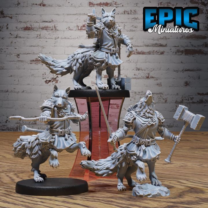 3D Printable Sheppard Dog Centaur Set / Humanoid Hound Hybrid Warrior ...