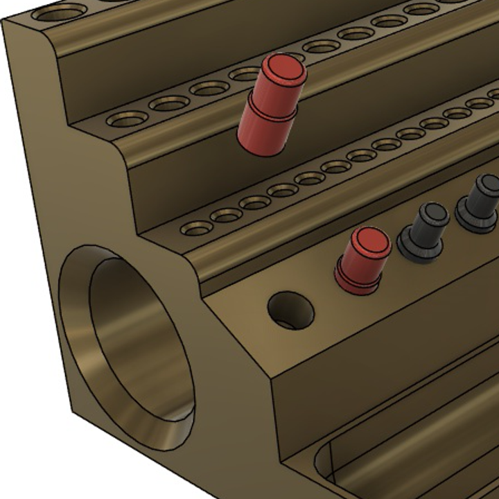 3D Printable CNC bits Holder V.1 by Ravi