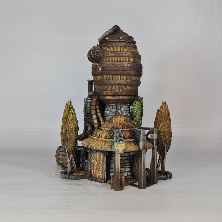 3D Printable Beer Brewery - Medieval Town Set by Adrian