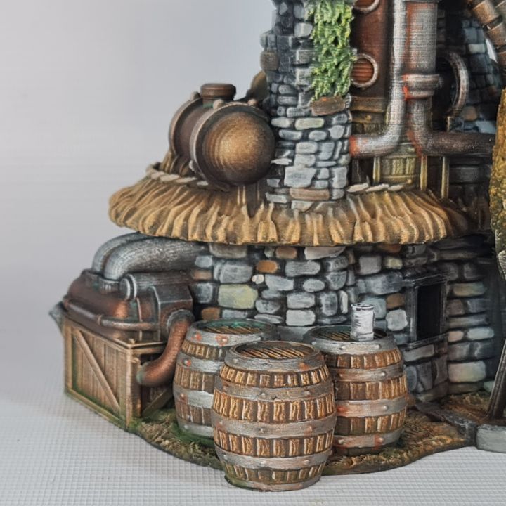 3D Printable Beer Brewery - Medieval Town Set by Adrian