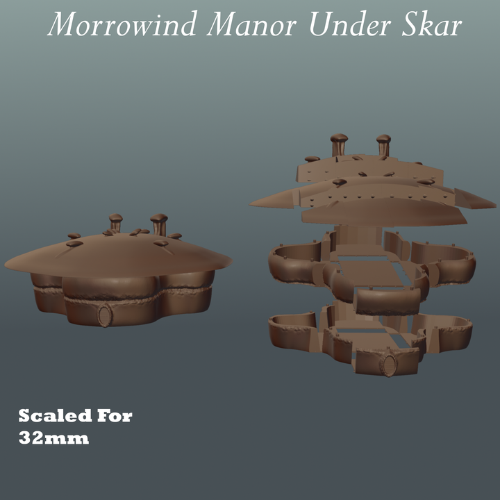 3D Printable Morrowind Terrain Elder Scrolls Terrain Redoran Ald Ruhn ...