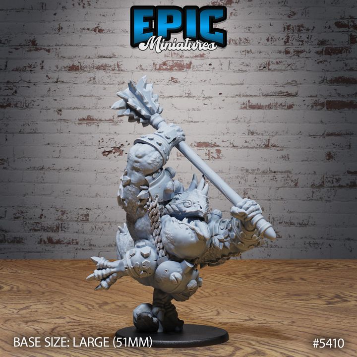 3D Printable Bulky Lizard Bandit Attack / Reptilian Humanoid Robber ...