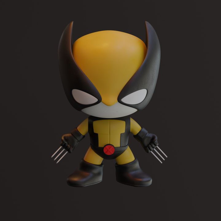 3D Printable Chibi Wolverine by Studio Tridimen