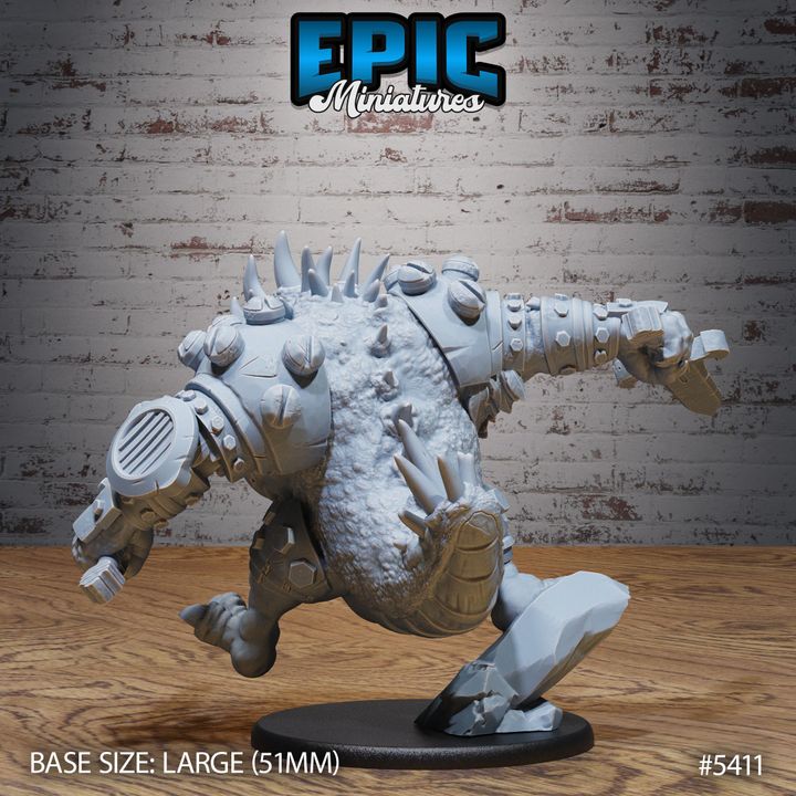 3D Printable Bulky Lizard Bandit Jump / Reptilian Humanoid Robber ...