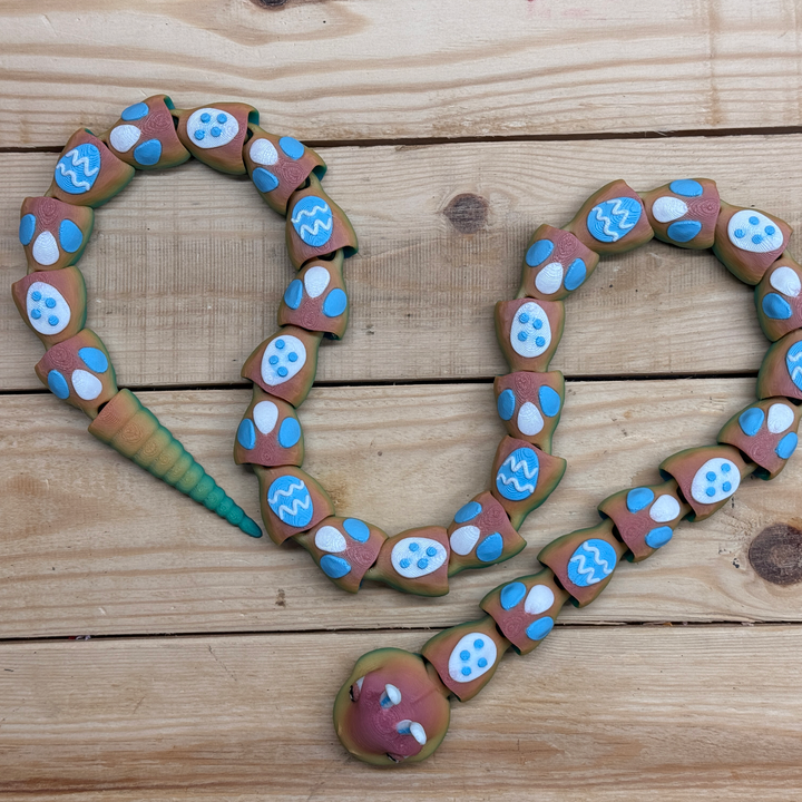 3D Printable Easter Snake by ENIQUE3D