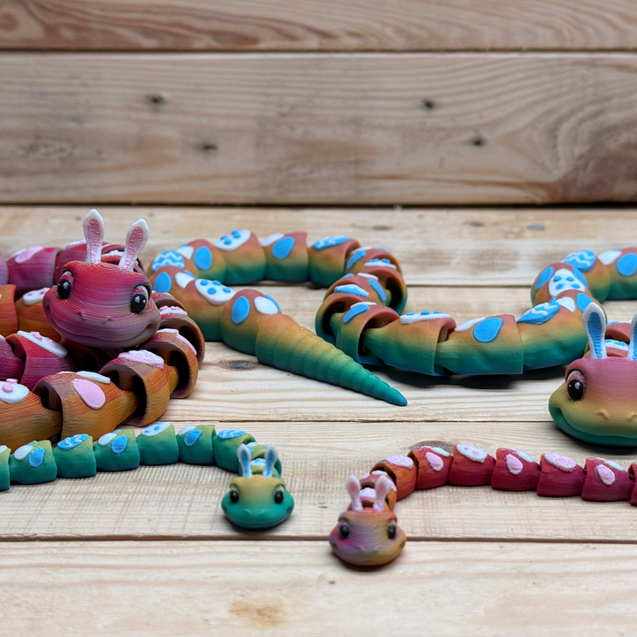 3D Printable Easter Snake by ENIQUE3D