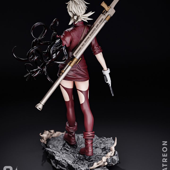 3D Printable The Crimson Huntress Innocence Meets Bloodlust 3D Print by ...