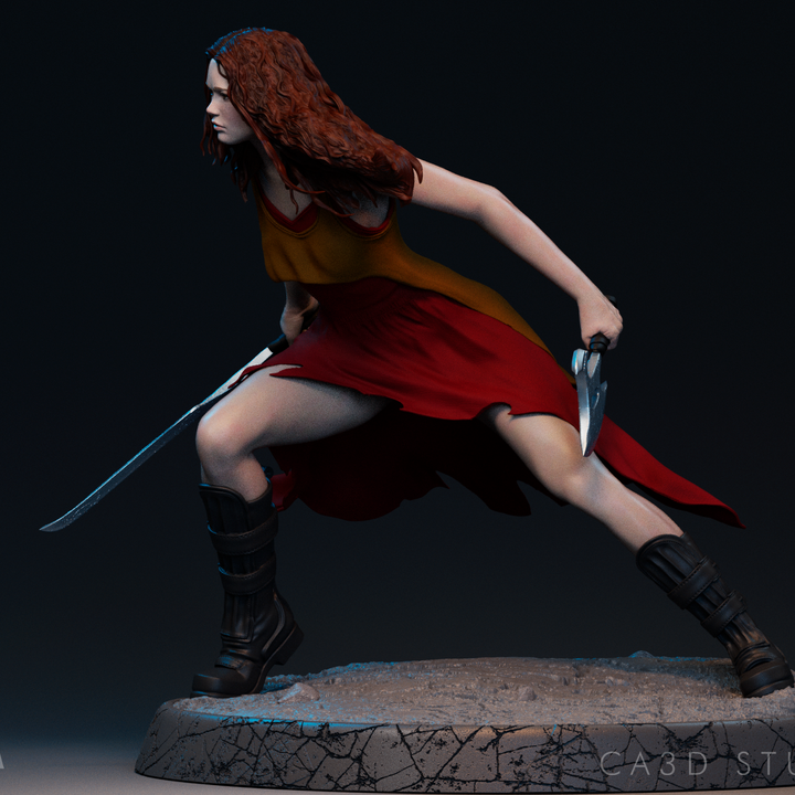 3D Printable The Fragile Weapon Grace Genius and Lethal Precision 3D Print by CA3D Studios