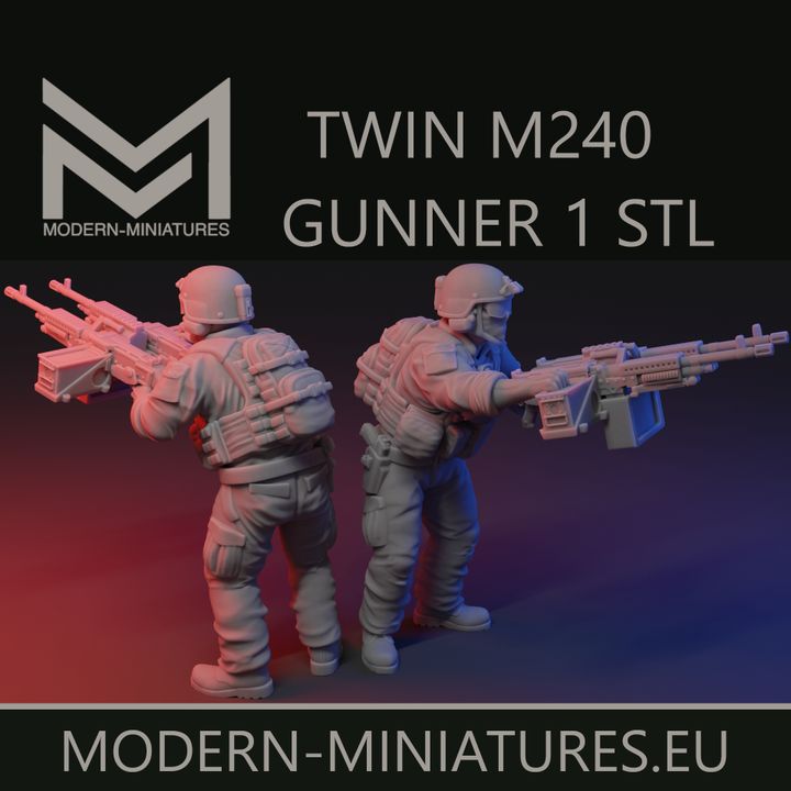 3D Printable SWCC Crew 28mm Miniatures set of 6. by Modern-Miniatures.eu