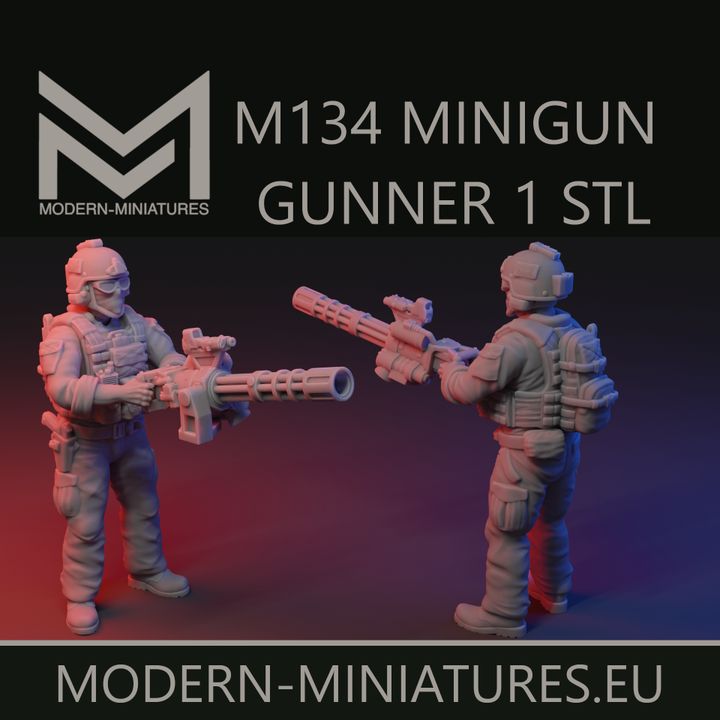 3D Printable SWCC Crew 28mm Miniatures set of 6. by Modern-Miniatures.eu
