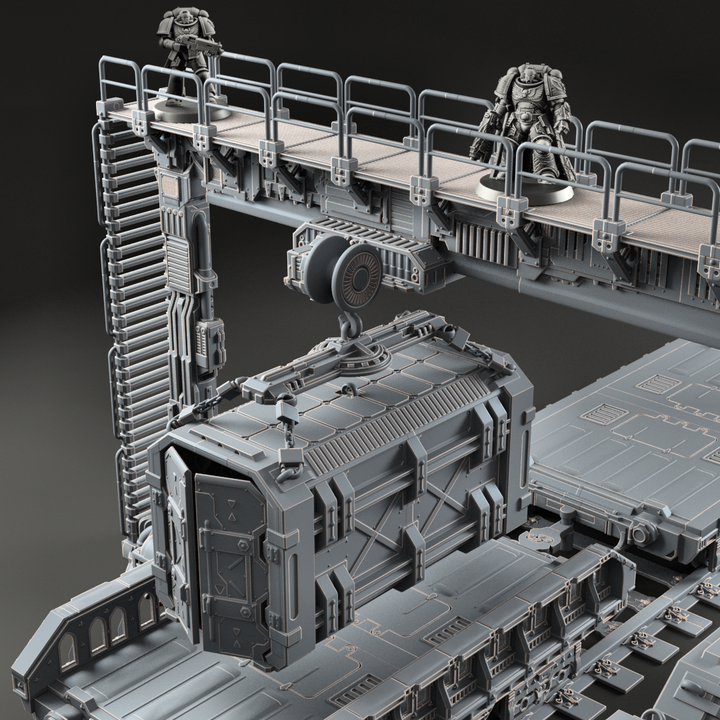 3D Printable Gantry Crane (FDM Support-Free) by Cassidy Byars