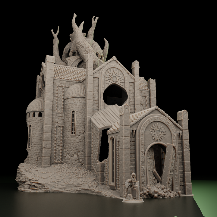 3D Printable Twilight of Agnium: Crimson Tree Temple by 42studio