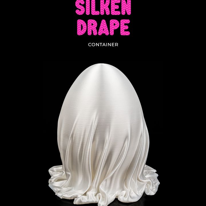 3D Printable Silken Drape Container by Stlflix