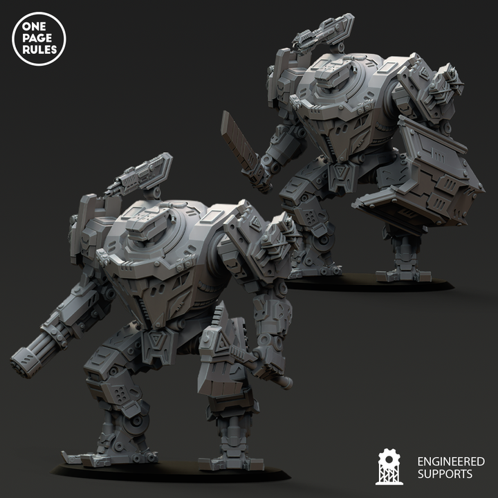 3D Printable Human Defense Force (HDF) - Release #6 by One Page Rules