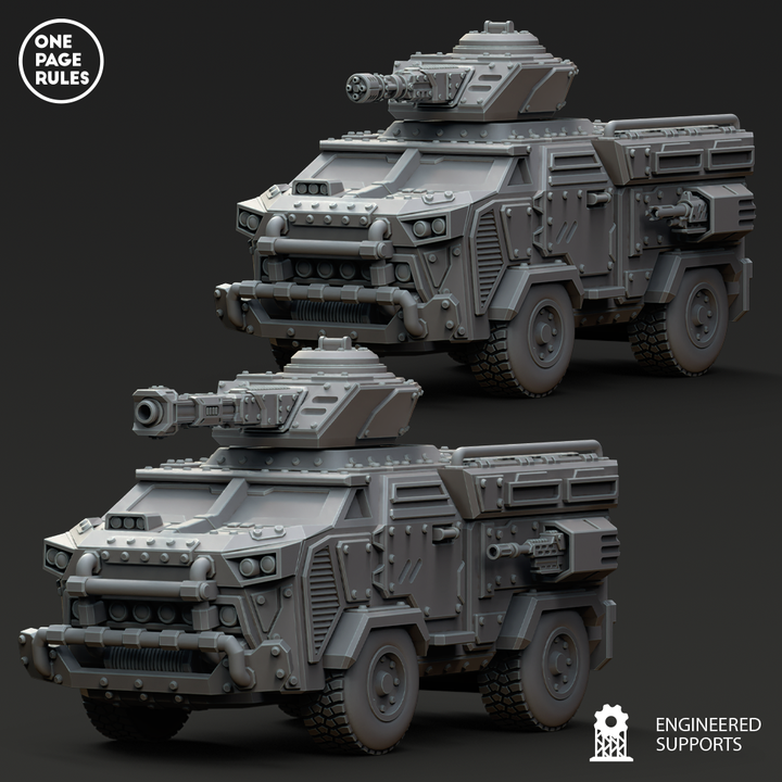 3D Printable Human Defense Force (HDF) - Release #6 by One Page Rules
