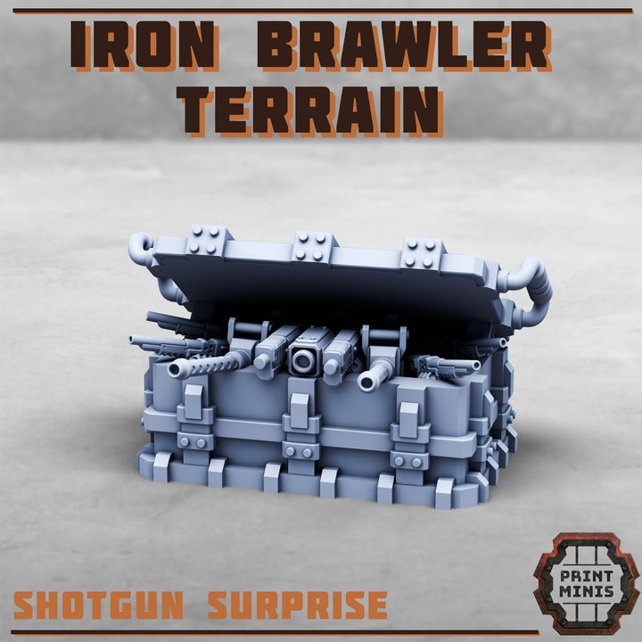 3D Printable Iron Brawler Gang Traps by Print Minis