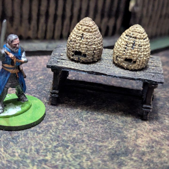 3D Printable Medieval apiary by Timescape Miniatures