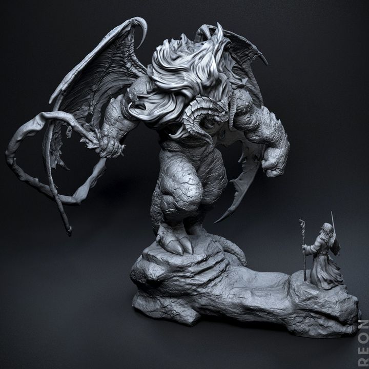 3D Printable The Fiery Terror Shadow and Flame Unleashed 3D Print by ...