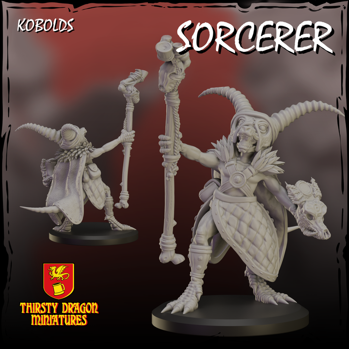 3D Printable Kobolds - Sorcerer by ThirstyDragon