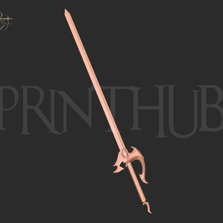 3D Printable Cha Hae In sword for cosplay 3D print model by Printhub