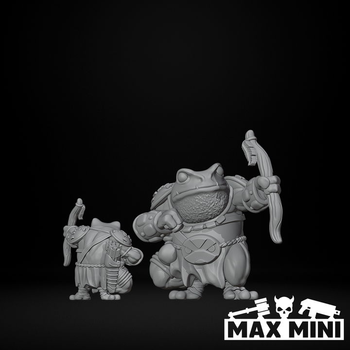 3D Printable Frog Archers by Max Mini
