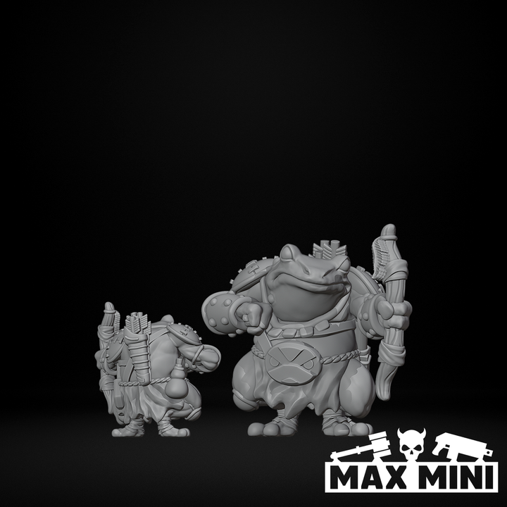 3D Printable Frog Archers by Max Mini