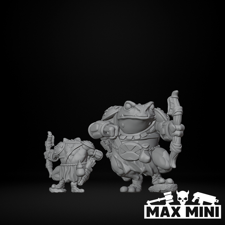 3D Printable Frog Archers by Max Mini