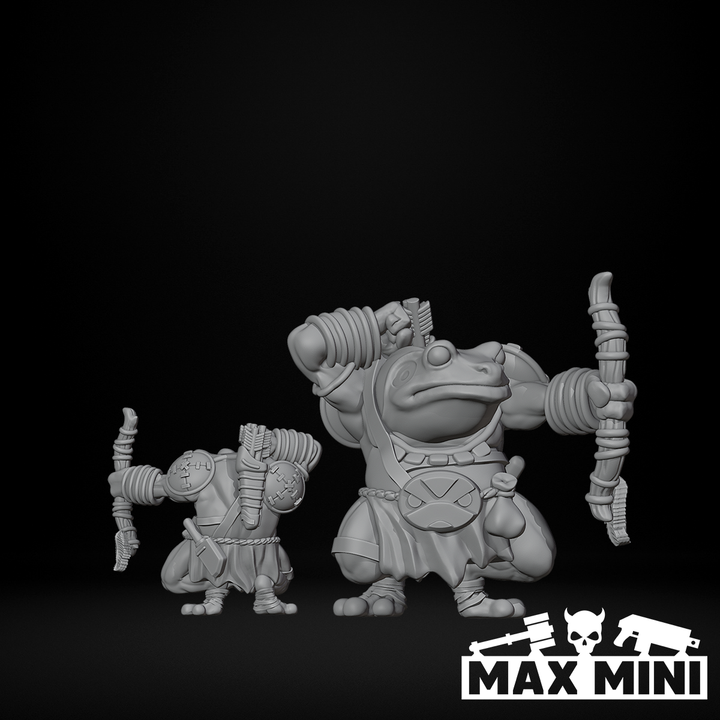 3D Printable Frog Archers by Max Mini