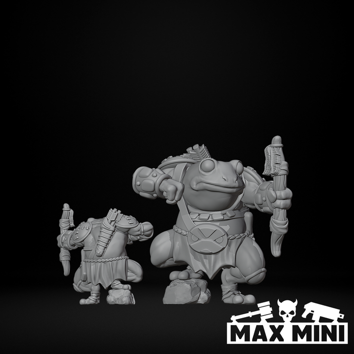 3D Printable Frog Archers by Max Mini
