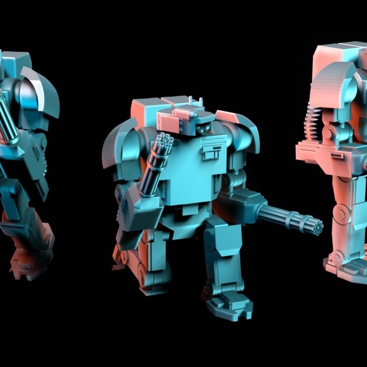 3D Printable Robot Legion Heavy Gunners by Culverin Models