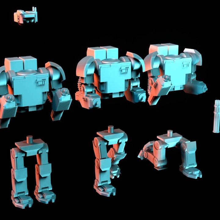 3D Printable Robot Legion Heavy Gunners by Culverin Models