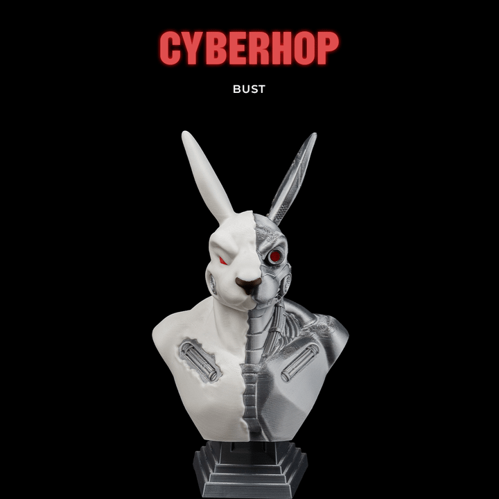 3D Printable Cyberhop Bust by Stlflix