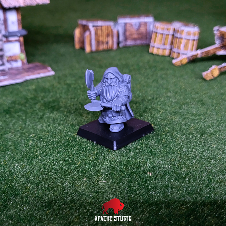 3D Printable Forgeborn Clan: Rangers (dwarf unit) by Apache-Studio