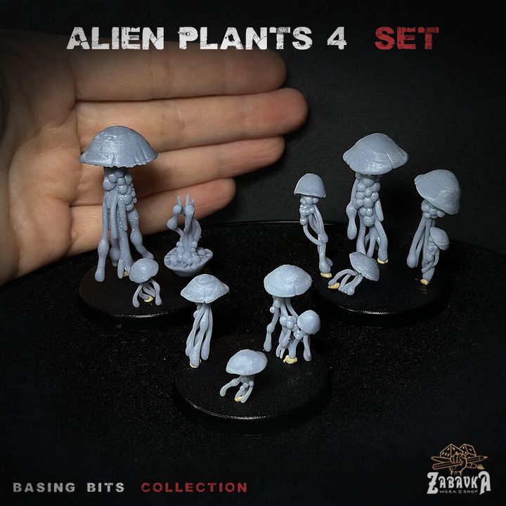 3D Printable Alien Plants Jellyfish - Basing Bits (Plants) by Zabavka ...