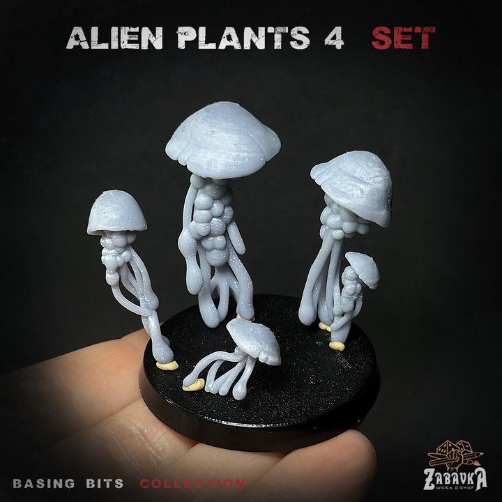 3D Printable Alien Plants Jellyfish - Basing Bits (Plants) by Zabavka ...