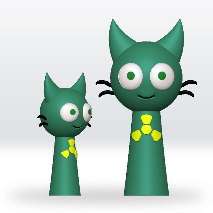 3D Printable Sprunki OC STL file 3D Model Character Obj, Sprunki 3mf ...