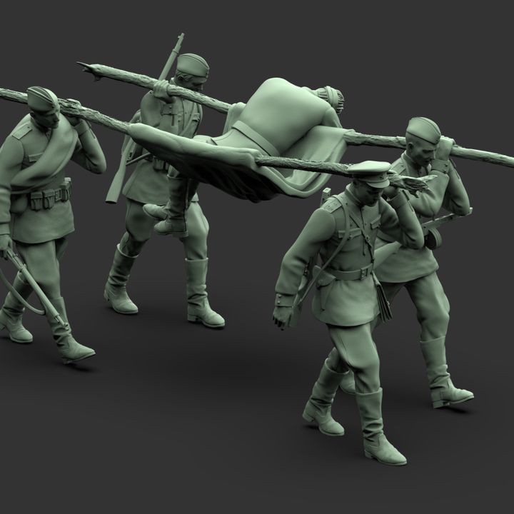 3D Printable Red Army Soldiers by Dmitry Tishchenkov