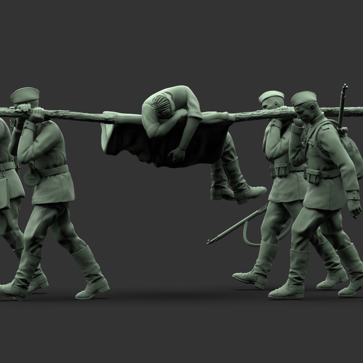 3D Printable Red Army Soldiers by Dmitry Tishchenkov