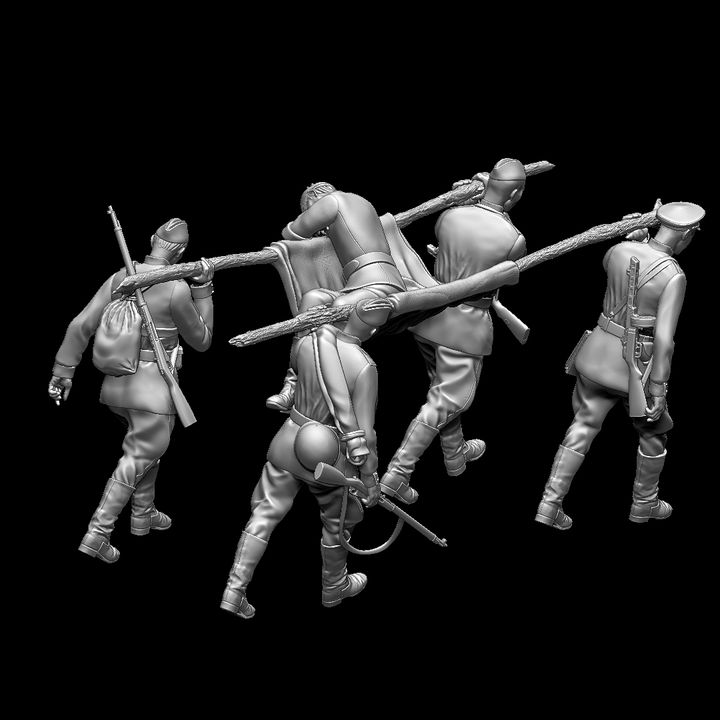 3D Printable Red Army Soldiers by Dmitry Tishchenkov