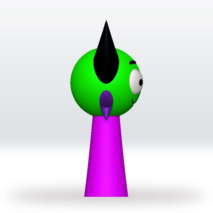 3D Printable OC Sprunki Pyramixed Acid STL file 3D Model Character Obj ...