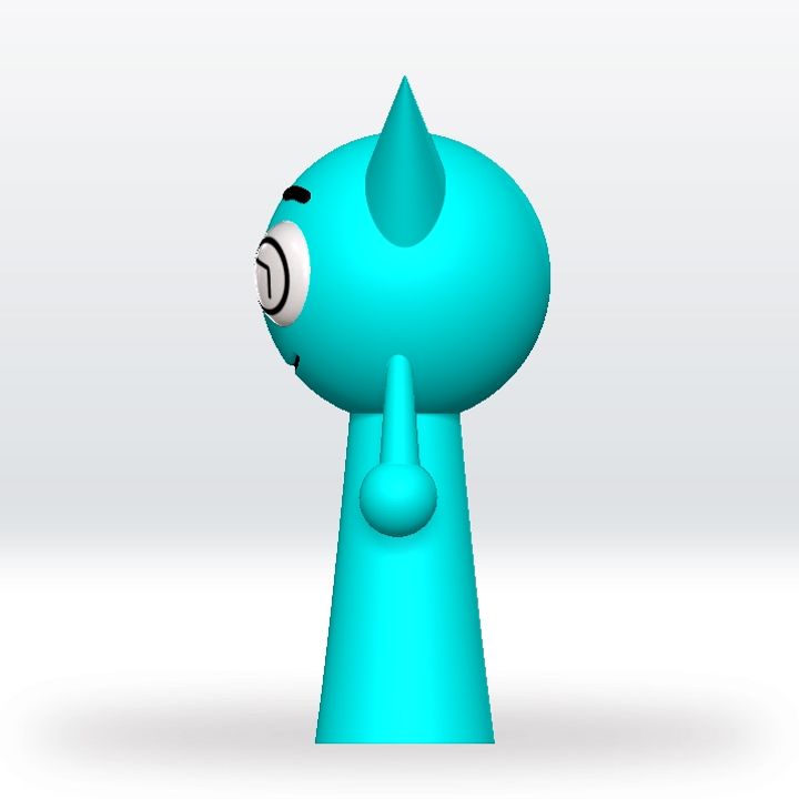 3D Printable OC Sprunki Pyramixed STL file 3D Model Character Obj ...