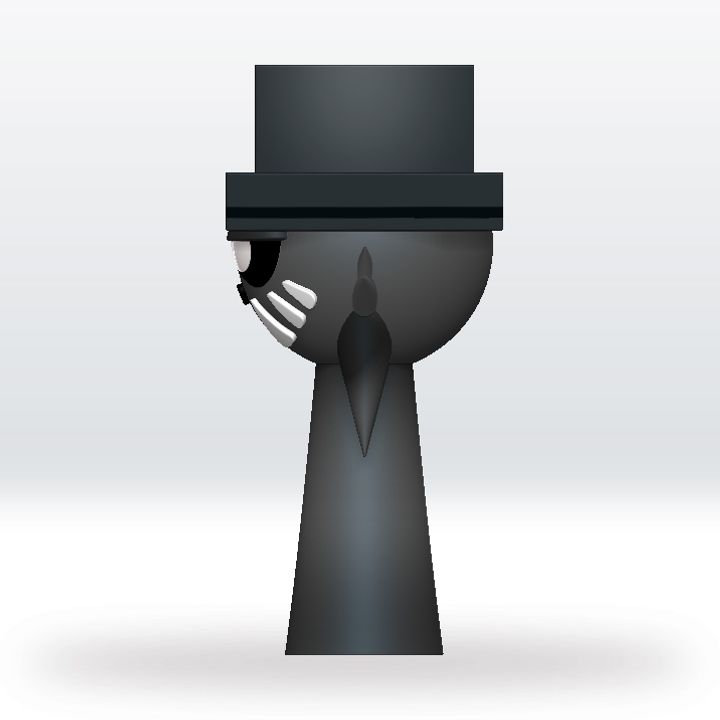 3D Printable OC Sprunki STL file 3D Model Character Obj, Sprunki ...