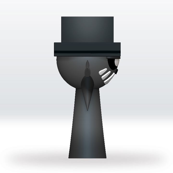 3D Printable OC Sprunki STL file 3D Model Character Obj, Sprunki ...