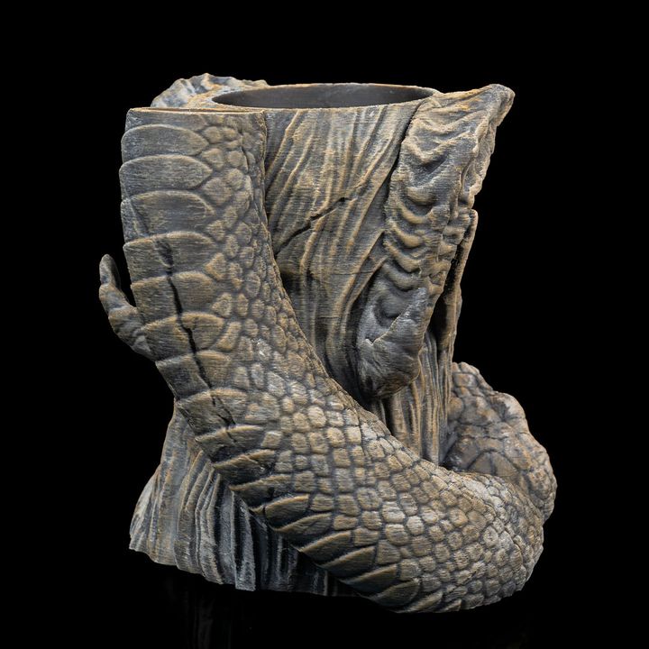 3D Printable Infernal Gambit Can Holder & Dice Tower by Stlflix