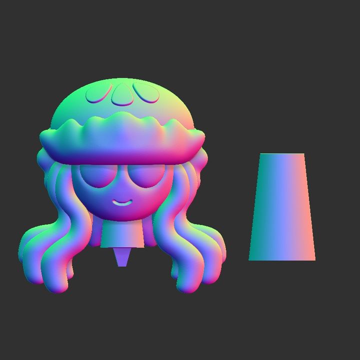 3D Printable Sprunki Aurelia STL file 3D Model Character Fanart by FNFLab