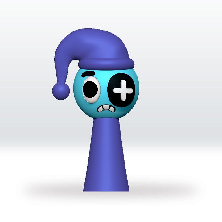 3D Printable Astro Sprunki STL 3D Model Dandys World Character Fanart ...